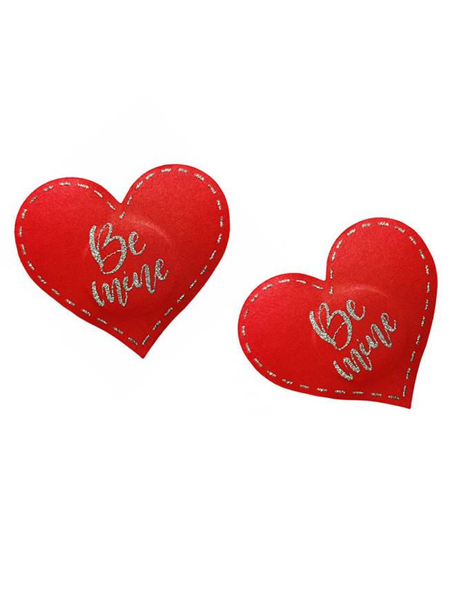 Red Glitter Heart-shaped Nipple Cover | Ohyeah
