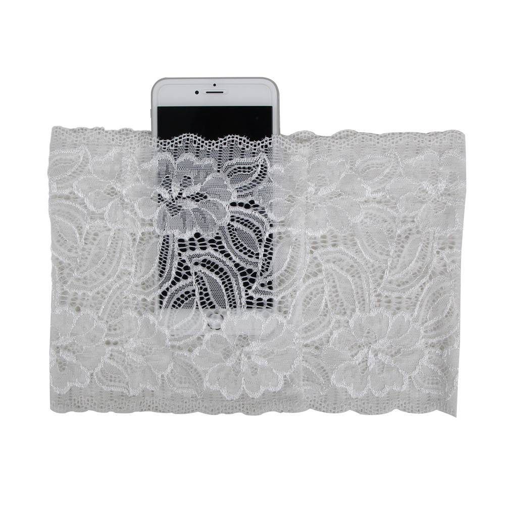 White Lace Cell Phone Garter Non-slip Thigh Cell Phone Pocket | Ohyeah