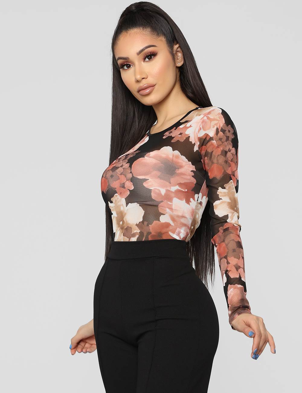 Fashion Erogenous Flowers Bodysuit For Women | Ohyeah888