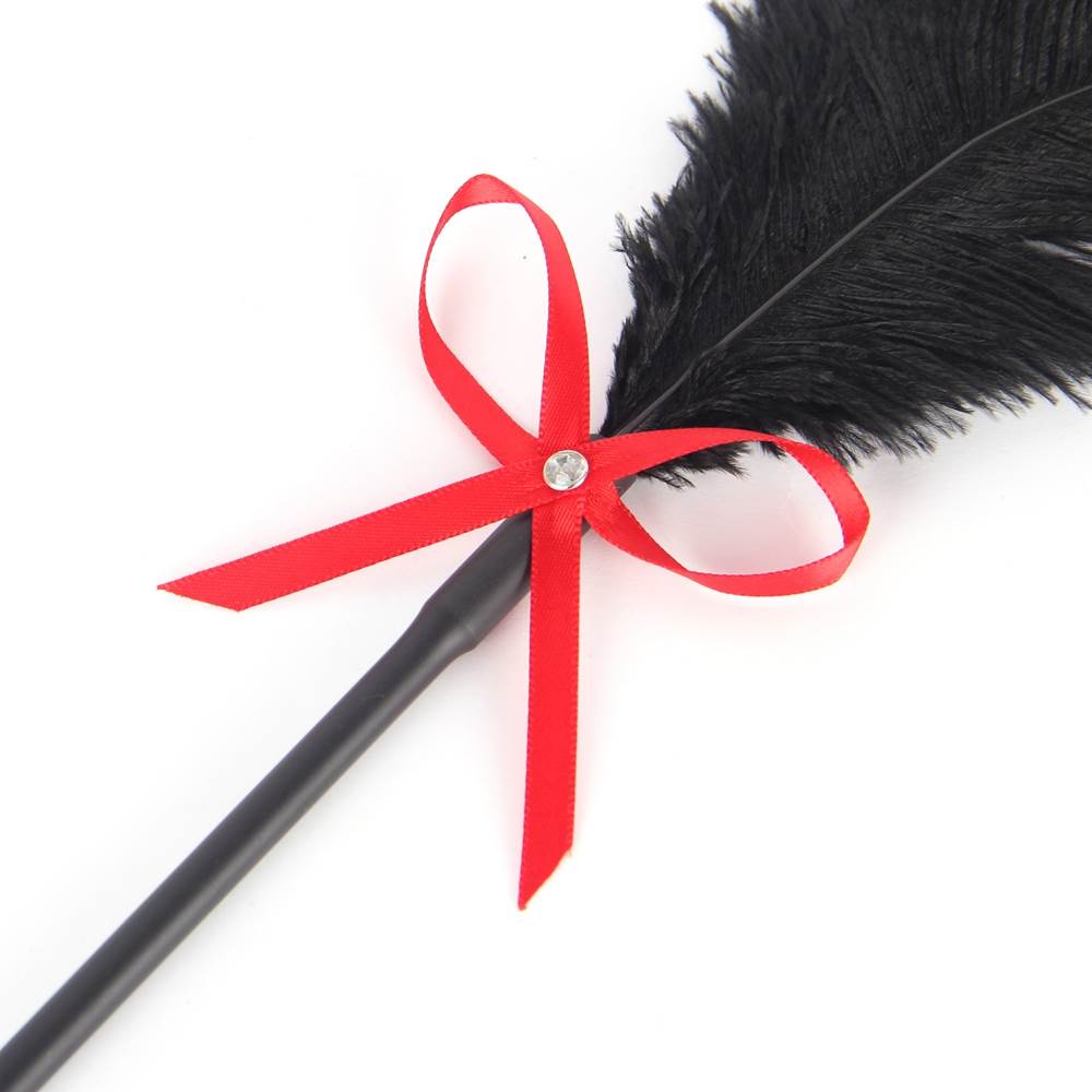Leather Slapper Feather Whip Racket Tease Play Adult Couple Game Toy ...