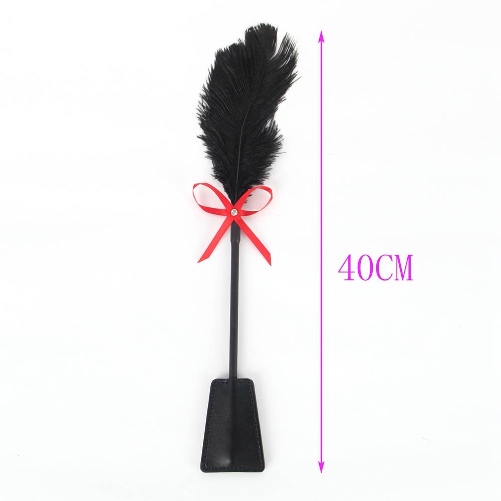 Leather Slapper Feather Whip Racket Tease Play Adult Couple Game Toy ...